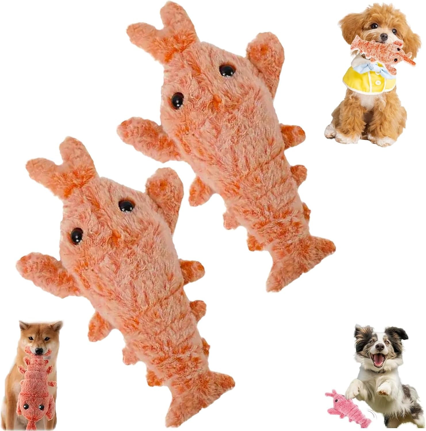 Plothuge Dog Toys,Plothuge Floppy Lobster Interactive Dog Toy,Plush ...