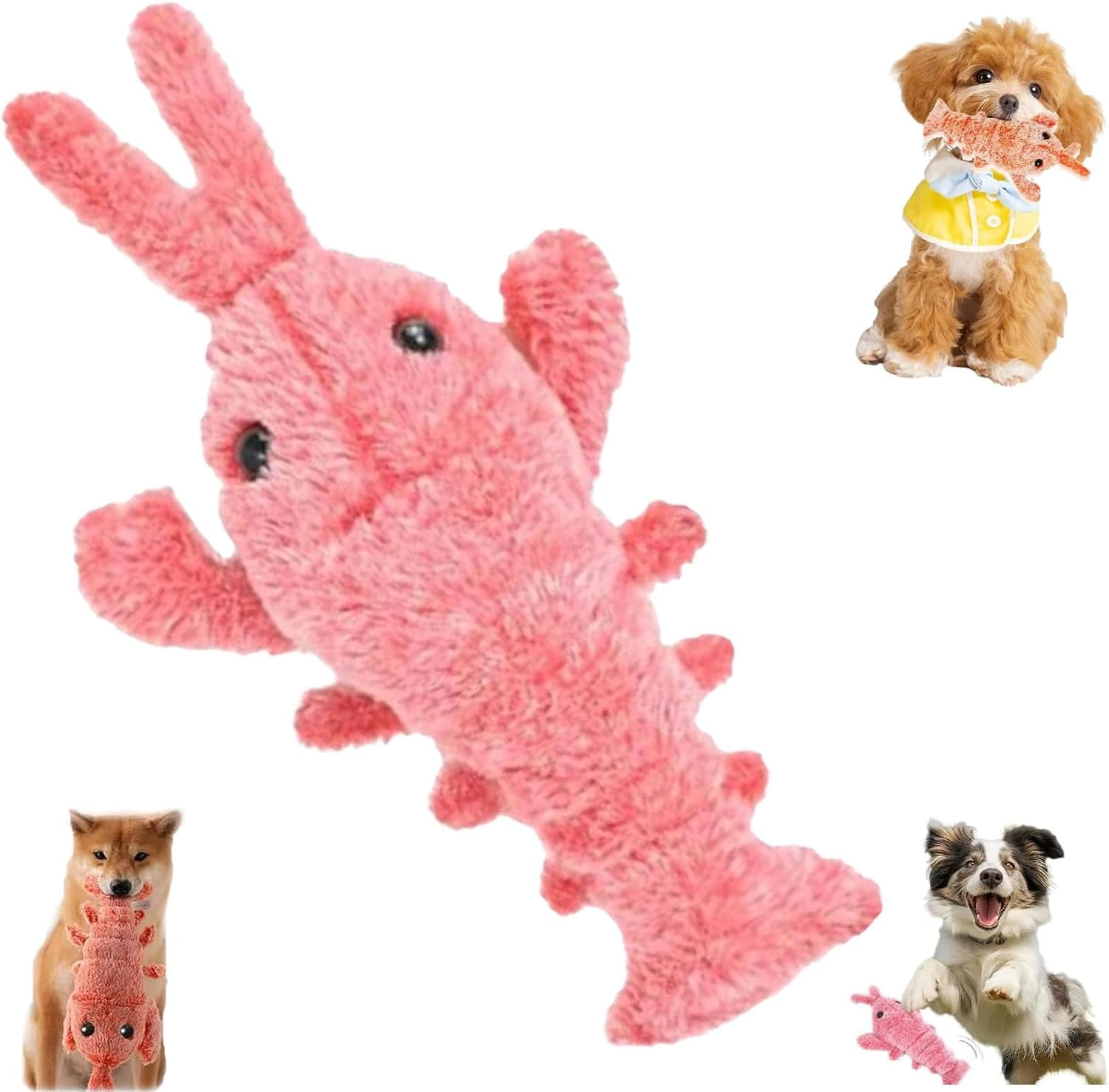 Plothuge Dog Toys,Plothuge Floppy Lobster Interactive Dog Toy,Plush ...