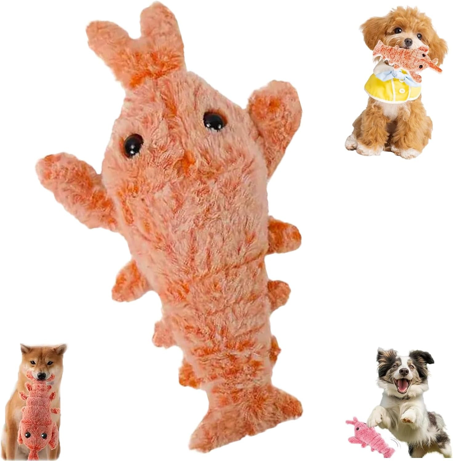 Plothuge Dog Toys, Plothuge Floppy Lobster Interactive Dog Toy, Plush ...