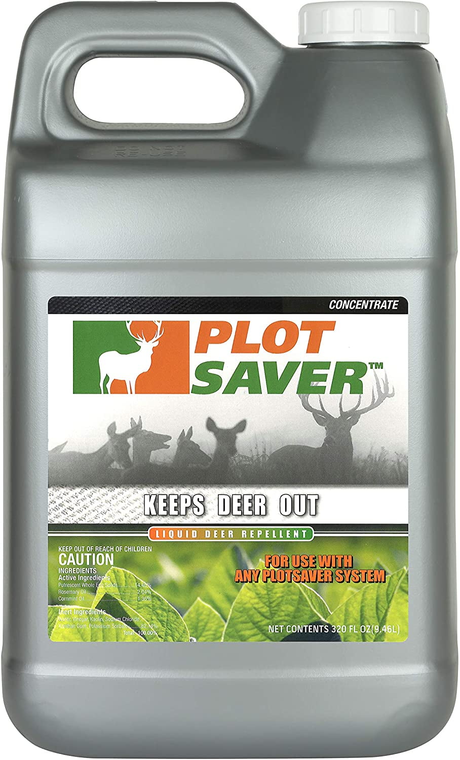 Plotsaver Repellent - Safe & Effective, All Natural Food Grade Ingredients; Repels Deer ...