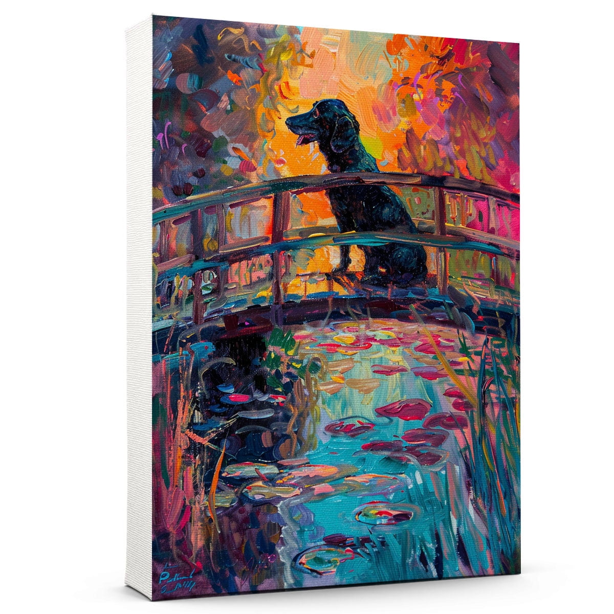 Plott Hound Art Print Poster, Dog Canvas, Plott Hound Wall Art Decor ...