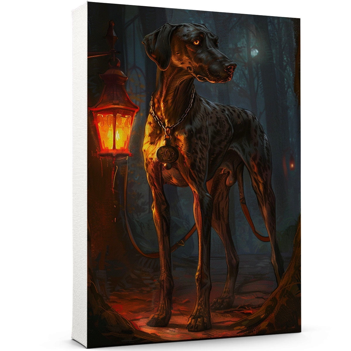 Plott Hound Artwork Dog Colorful Poster - Plott Hound Dog Canvas Wall ...