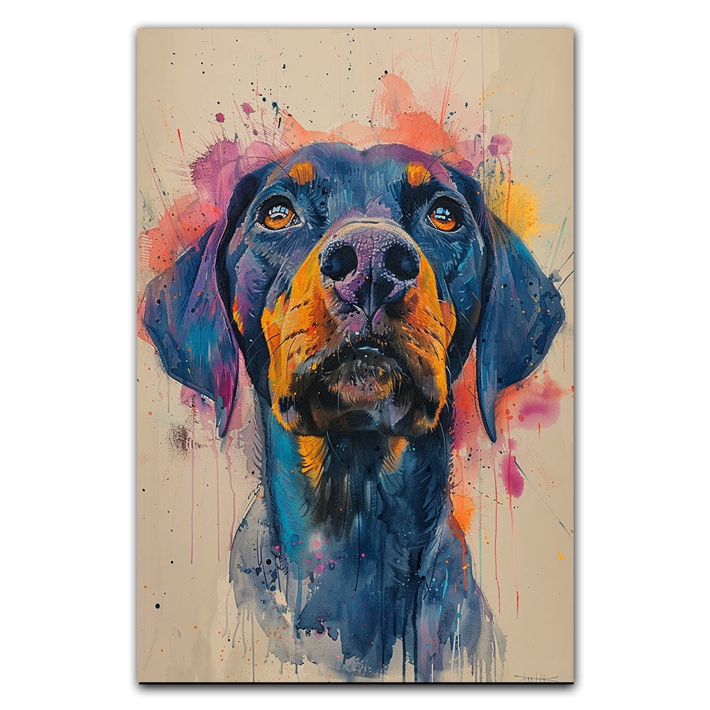 Plott Hound Dog Art Print Poster, Wall art Painting Decor Plott Hound ...