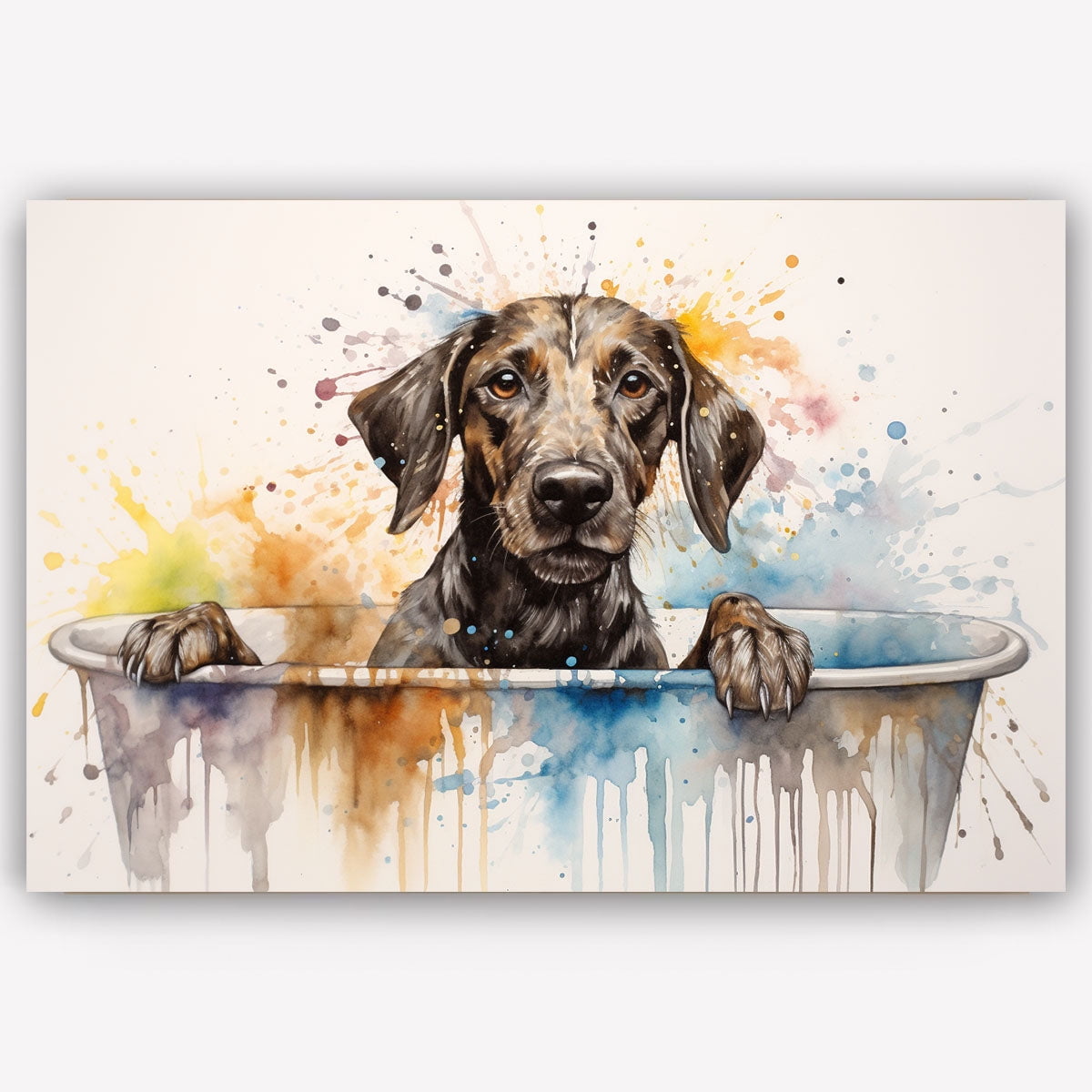 Plott Hound Dog Wall Art - Funny Decor for Men, Women - Gift Love For ...