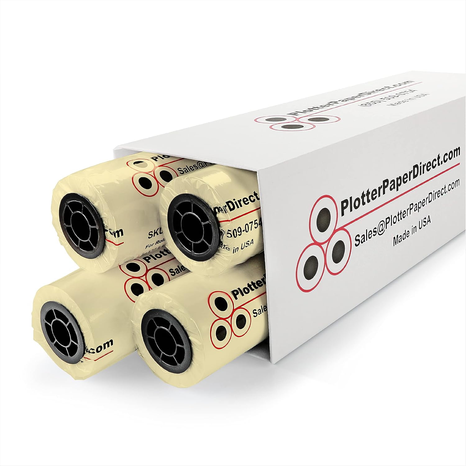 Plotter Paper Direct (20lb, Yellow Colored | 2 Rolls, 3" Core | 24 In x ...