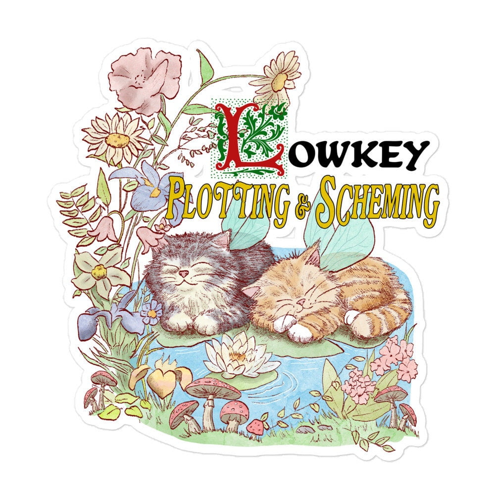 Plotting And Scheming Bubble-Free Stickers Vinyl Decal Cute Sticker ...