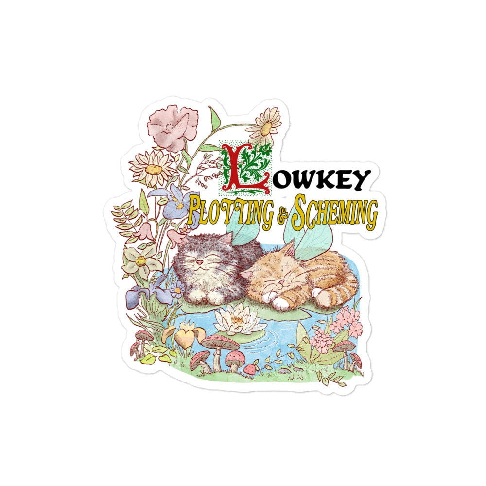 Plotting and Scheming Bubble-free stickers vinyl decal cute sticker ...