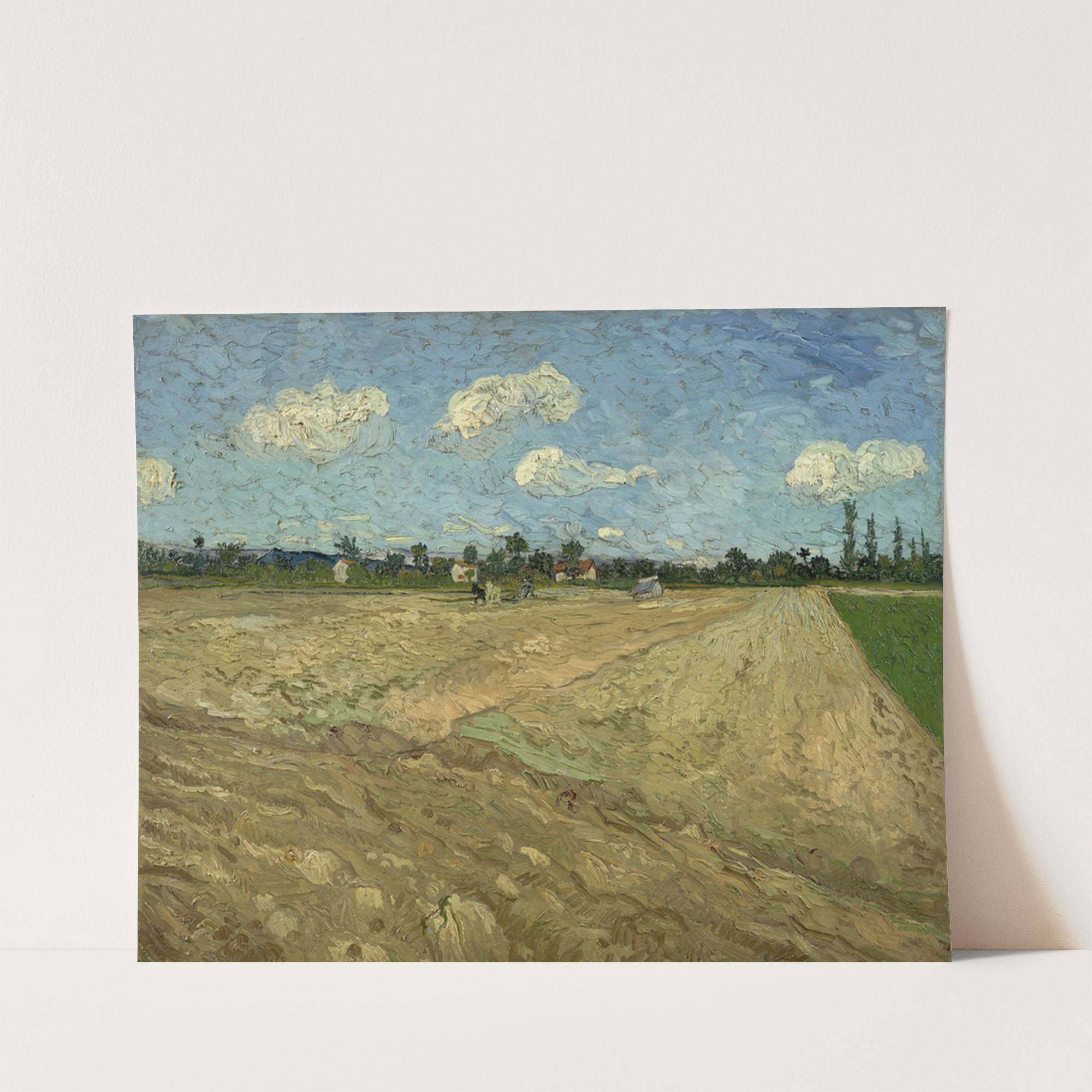 Ploughed fields (‘The furrows’) - Vincent Van Gogh Artwork - livingroom ...