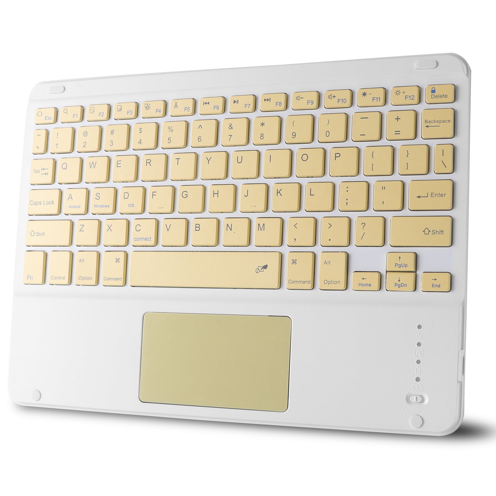 PloutoRich 10 inch Wireless Keyboard, Wireless Bluetooth Keyboard with ...