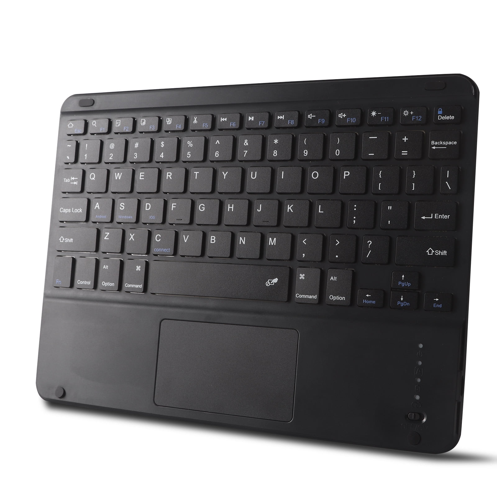PloutoRich 10 inch Wireless Keyboard with Touch Control, Wireless ...