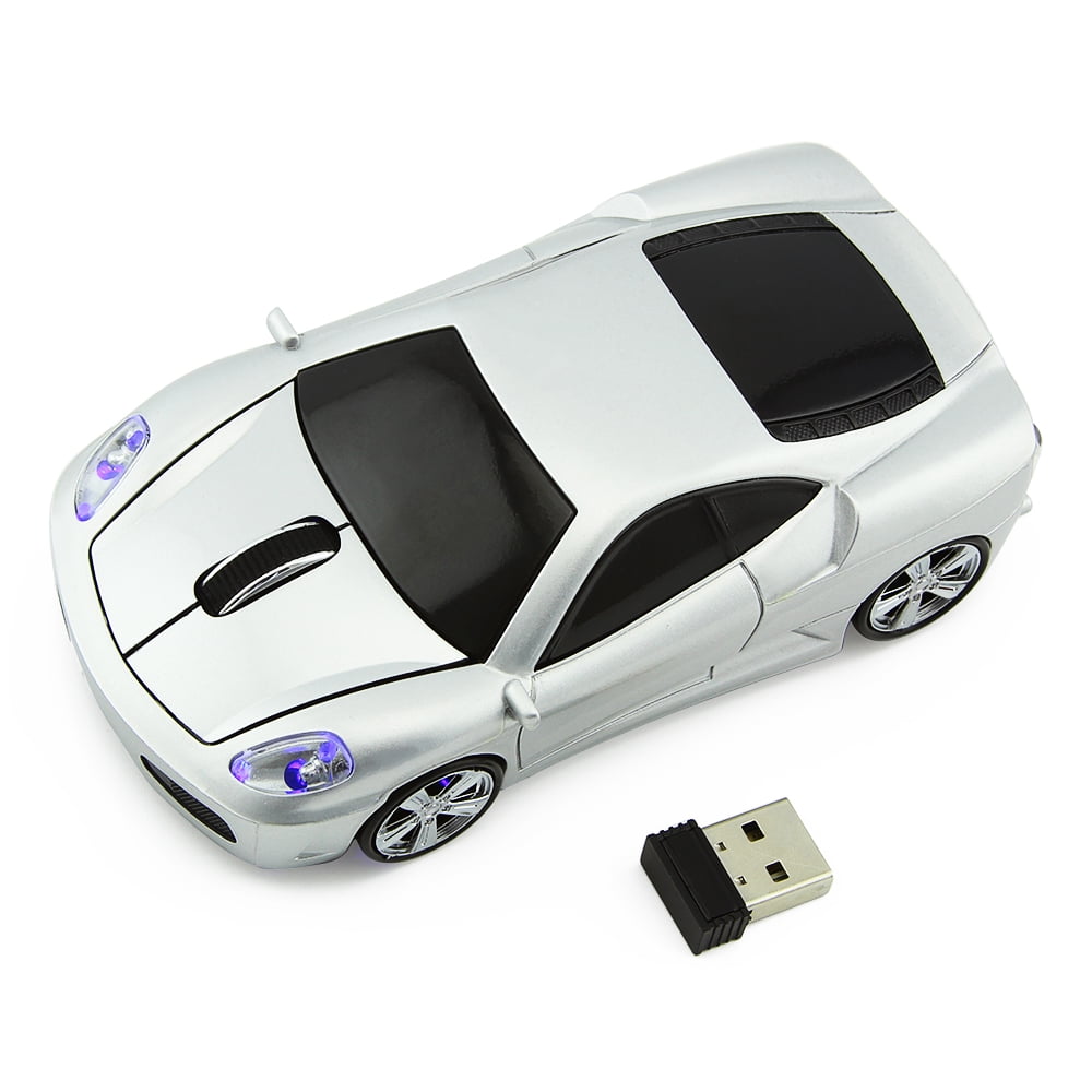 PloutoRich 2.4GHz Wireless Mouse, Cool Sports Car Mouse, Optical ...