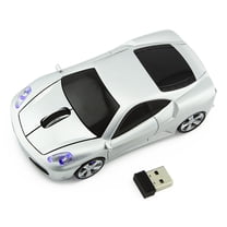 PloutoRich Wireless Mouse, 2.4GHz Car Shape Mouse, Optical Cordless ...