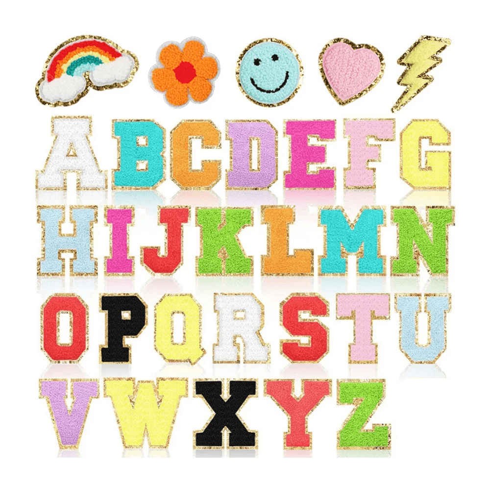 PloutoRich Letter Patches for Clothing, Sew on Patches, Iron on Patches ...