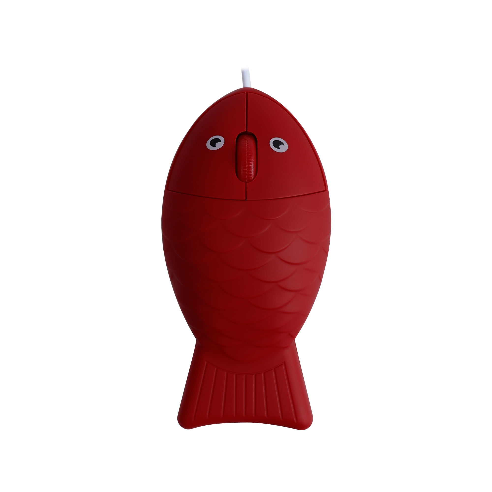 PloutoRich Wired Mouse Cute Animal Red Fish Mouse Portable 1200DPI ...