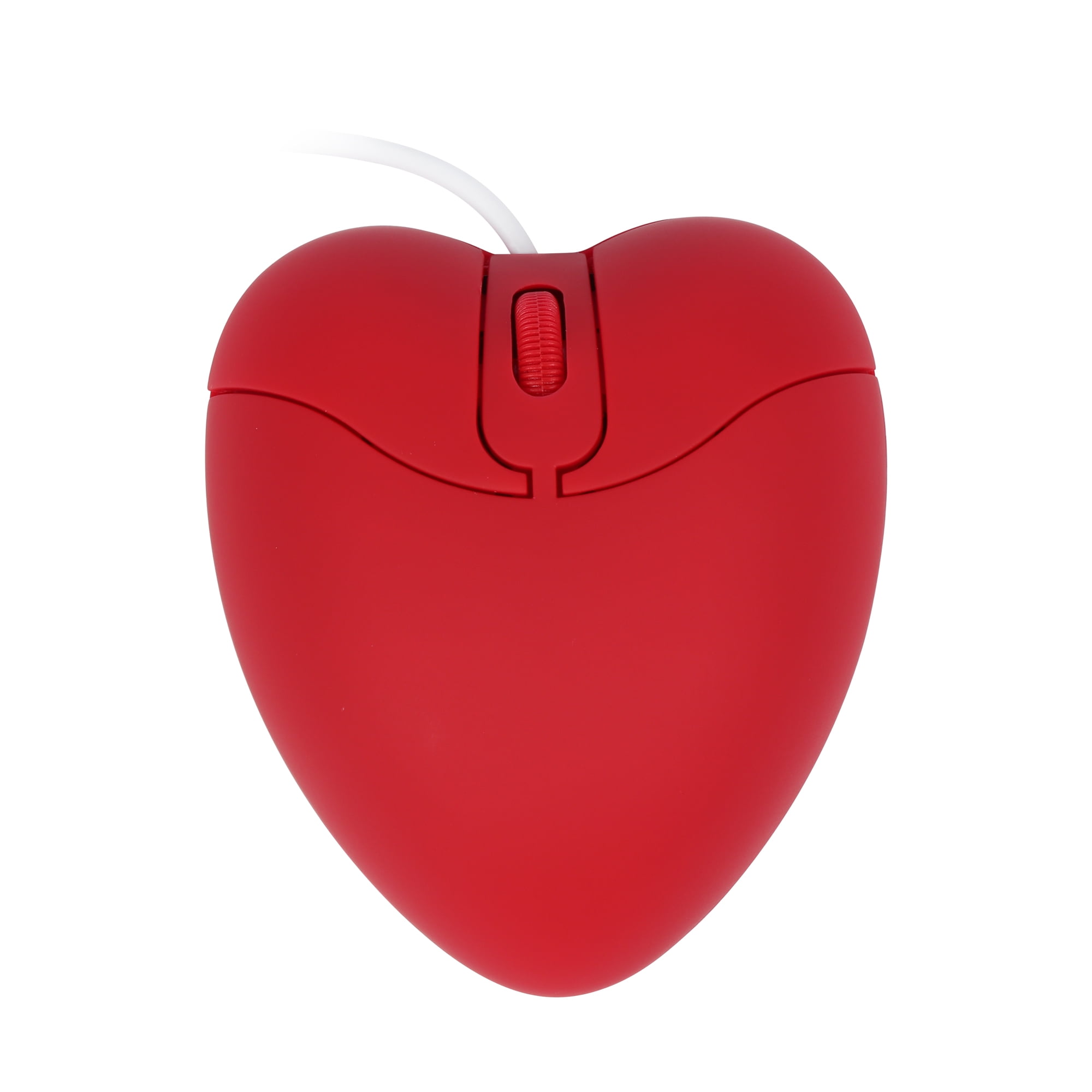 PloutoRich Wired Mouse Cute Small Heart Shape Computer Mouse for Laptop ...