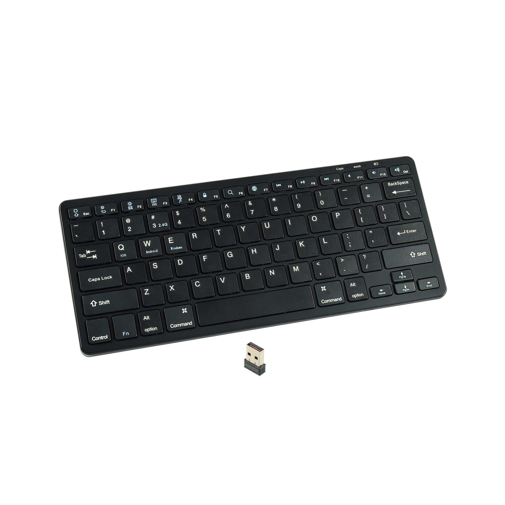 PloutoRich Wireless Bluetooth Keyboard, Rechargeable Ultra Thin ...