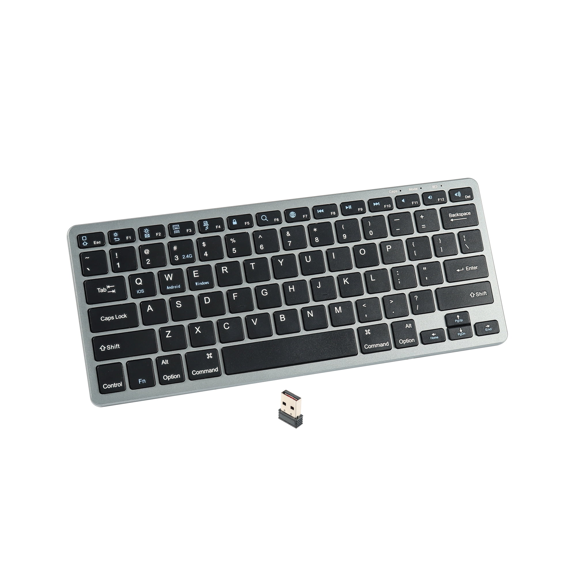 PloutoRich Wireless Bluetooth Keyboard, Rechargeable Ultra Thin ...