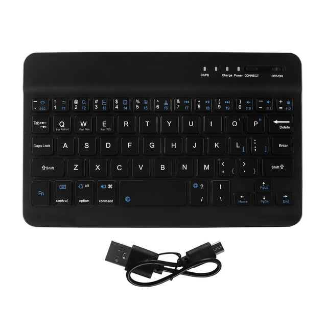 PloutoRich Wireless Keyboard, 7/8 inch Bluetooth Keyboard, Ultra-Thin ...