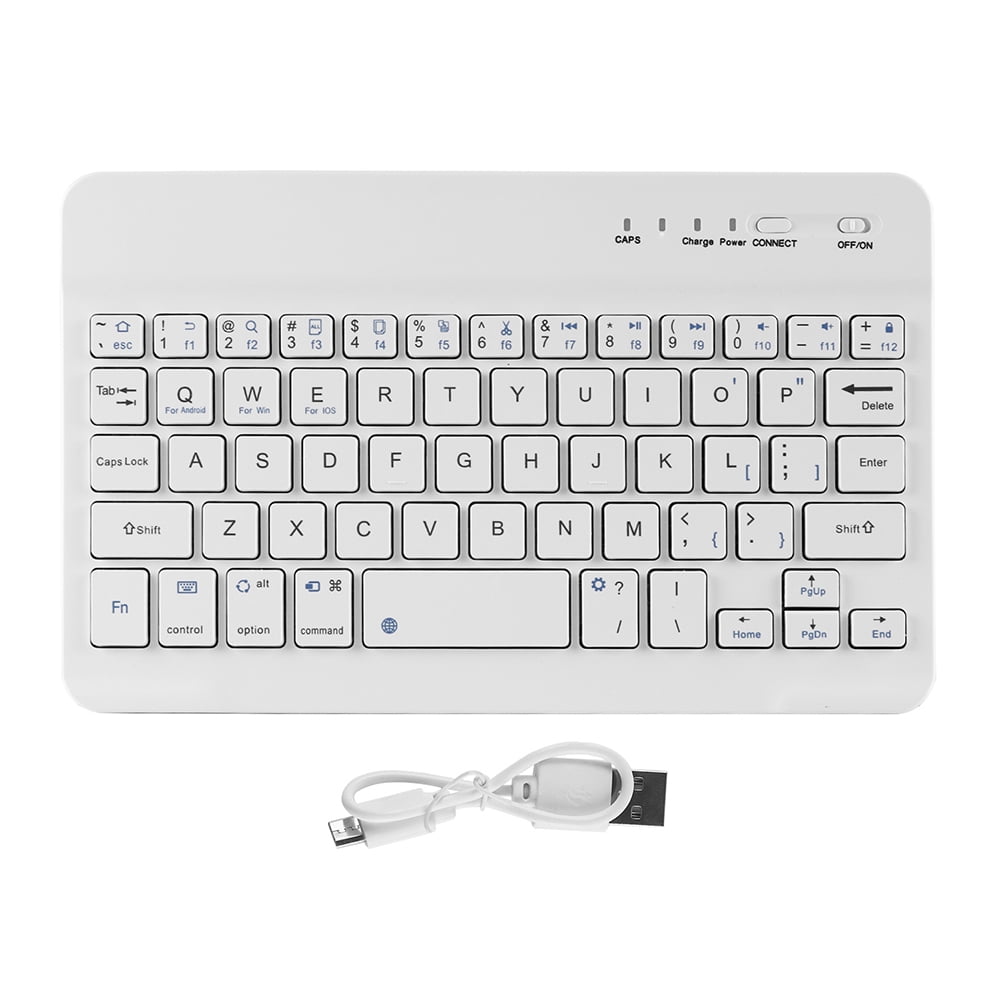 PloutoRich Wireless Keyboard, 7/8 inch Bluetooth Keyboard, Ultra-Thin ...