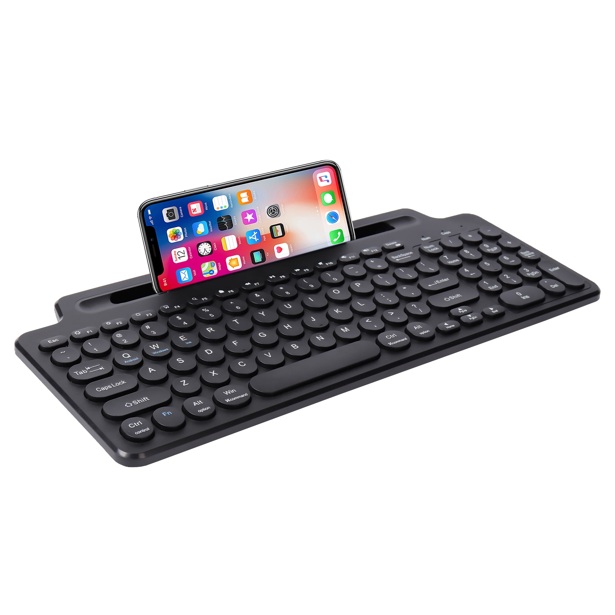 PloutoRich Wireless Keyboard, 96 Keys USB Computer Keyboard with Card ...