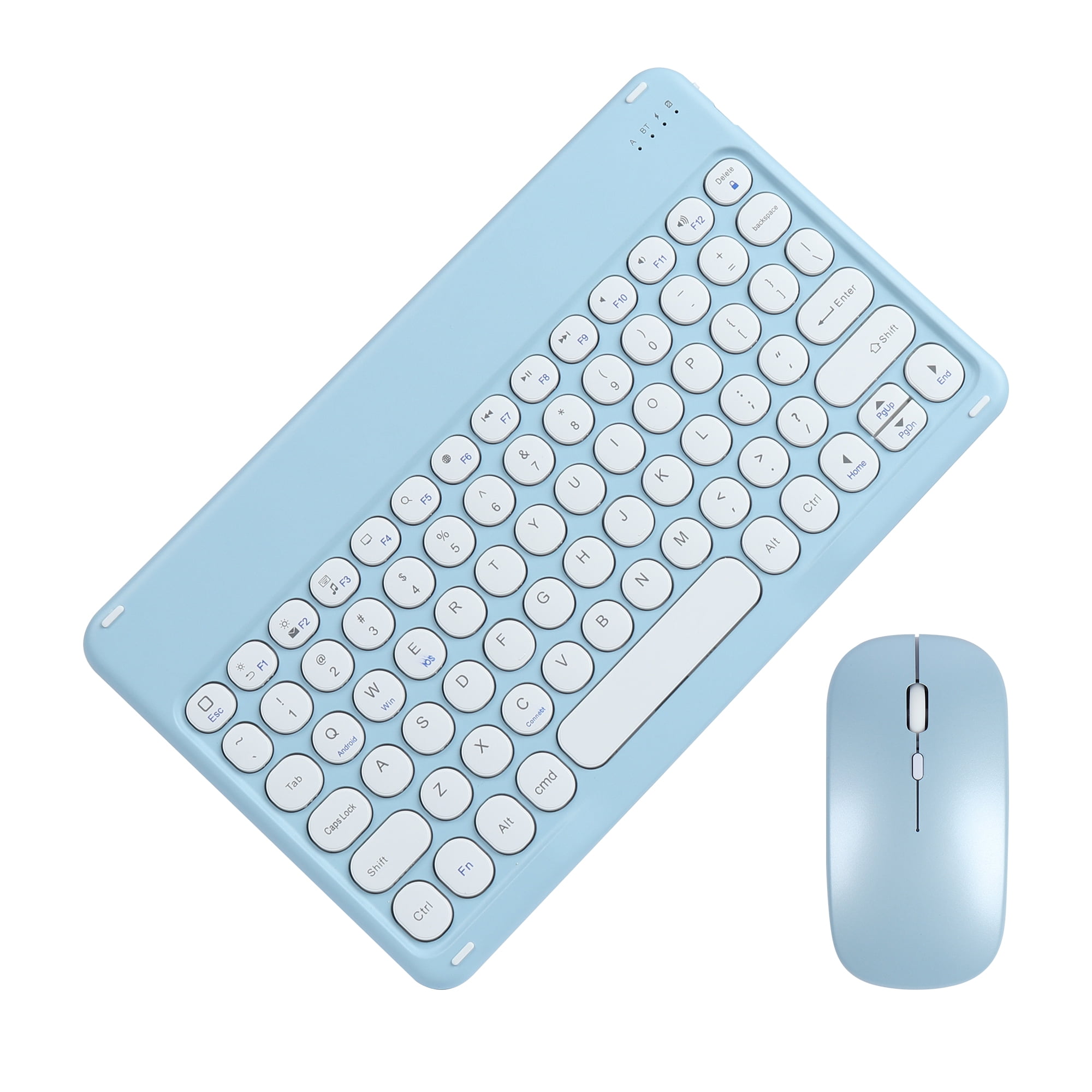PloutoRich Wireless Keyboard and Mouse Ultra Slim Wireless Bluetooth ...
