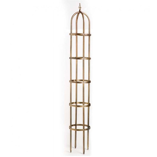 Plow & Hearth 8' Powder-Coated Steel Garden Obelisk, in Antique Copper ...