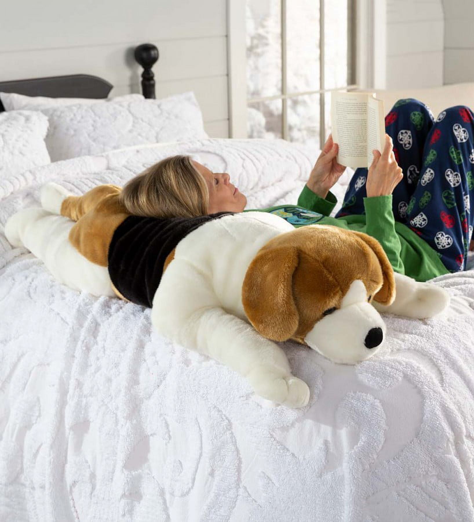 Plow & Hearth Beagle Plush Body Pillow - Walmart.com