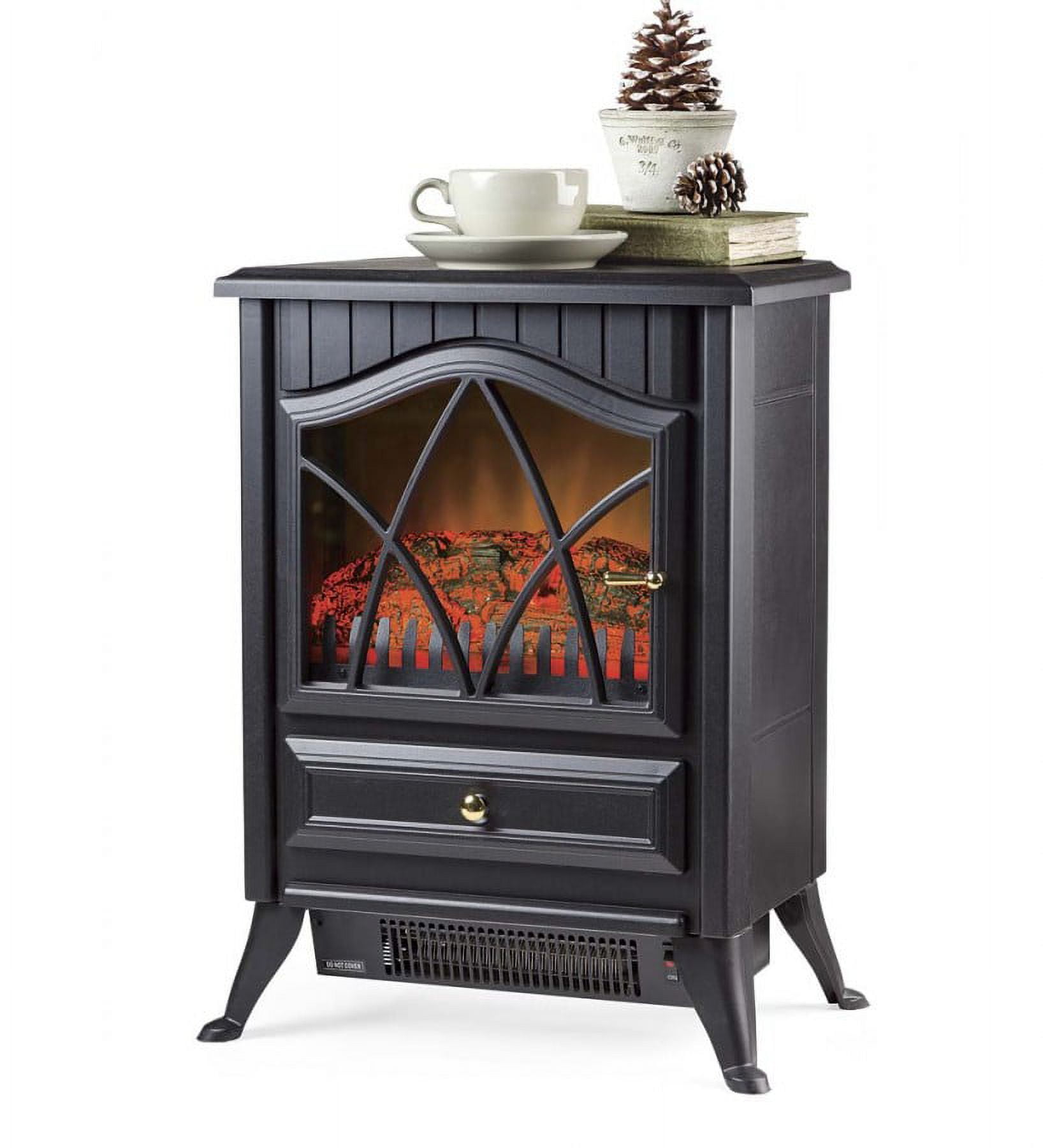 Plow & Hearth Compact Electric Stove Black - Walmart.com