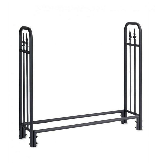 Plow & Hearth Medium Heavy Duty Steel Firewood Log Rack with Finial ...
