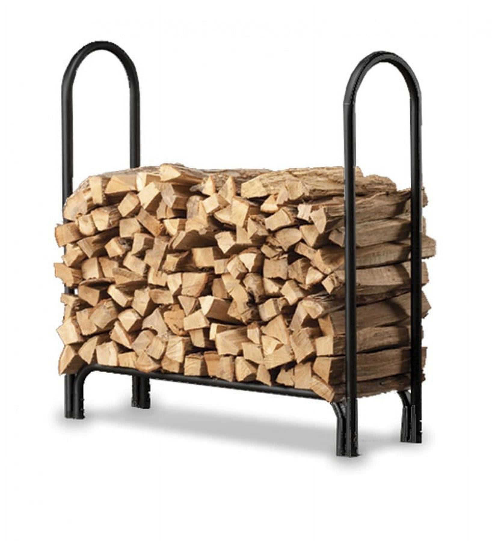 Plow & Hearth Medium Heavy-Duty Steel Log Rack, 45"L x 13"W x 45"H ...