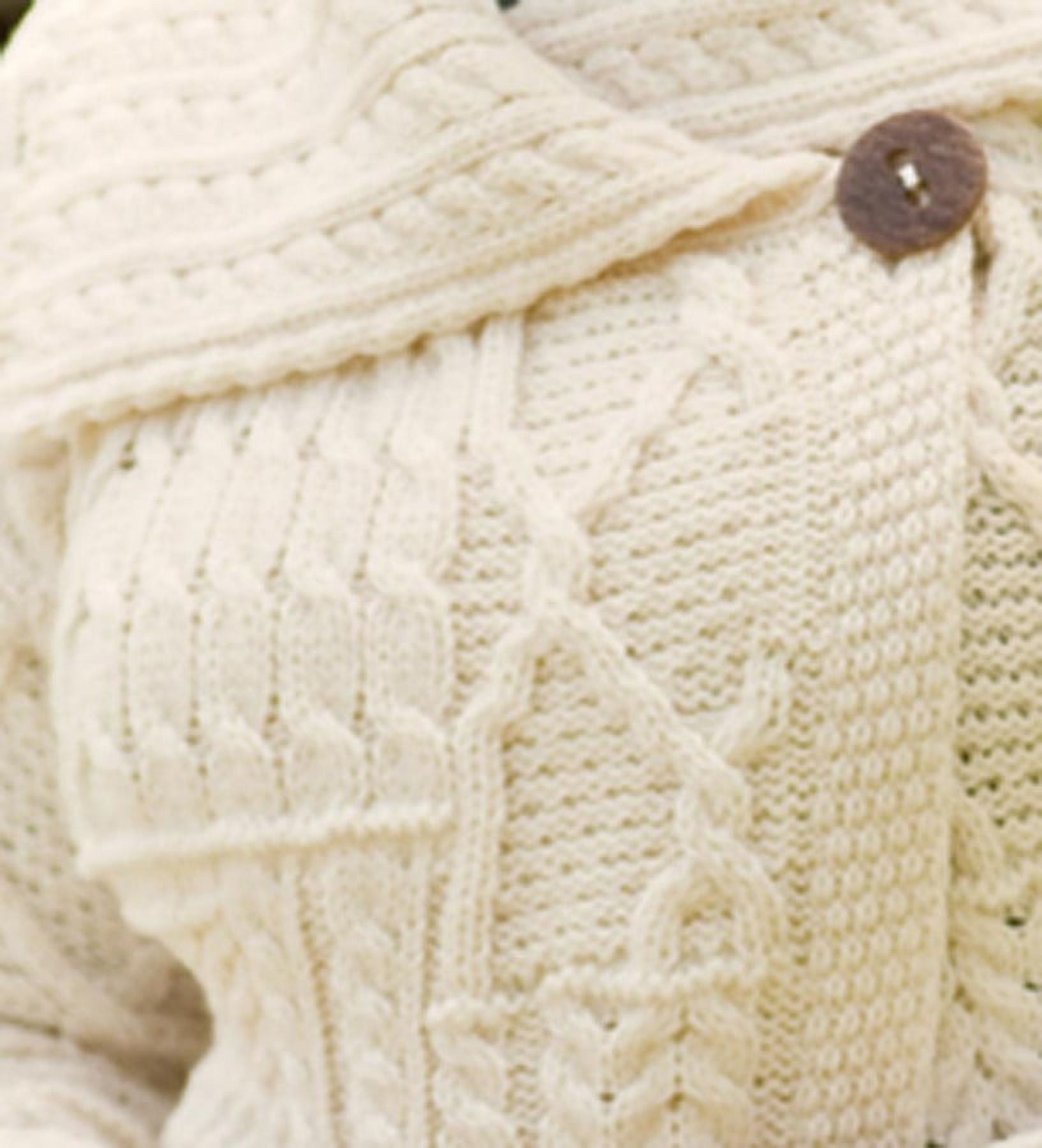 Plow & Hearth Merino Wool Corina Cardigan Sweater with Single-Button ...