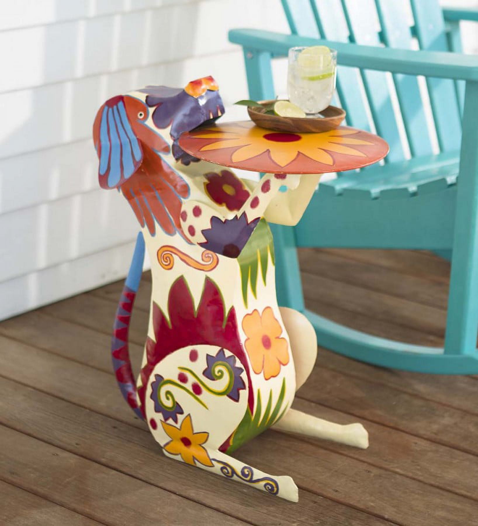 Plow & Hearth Handmade Outdoor Decorative Furniture, Colorful Painted ...