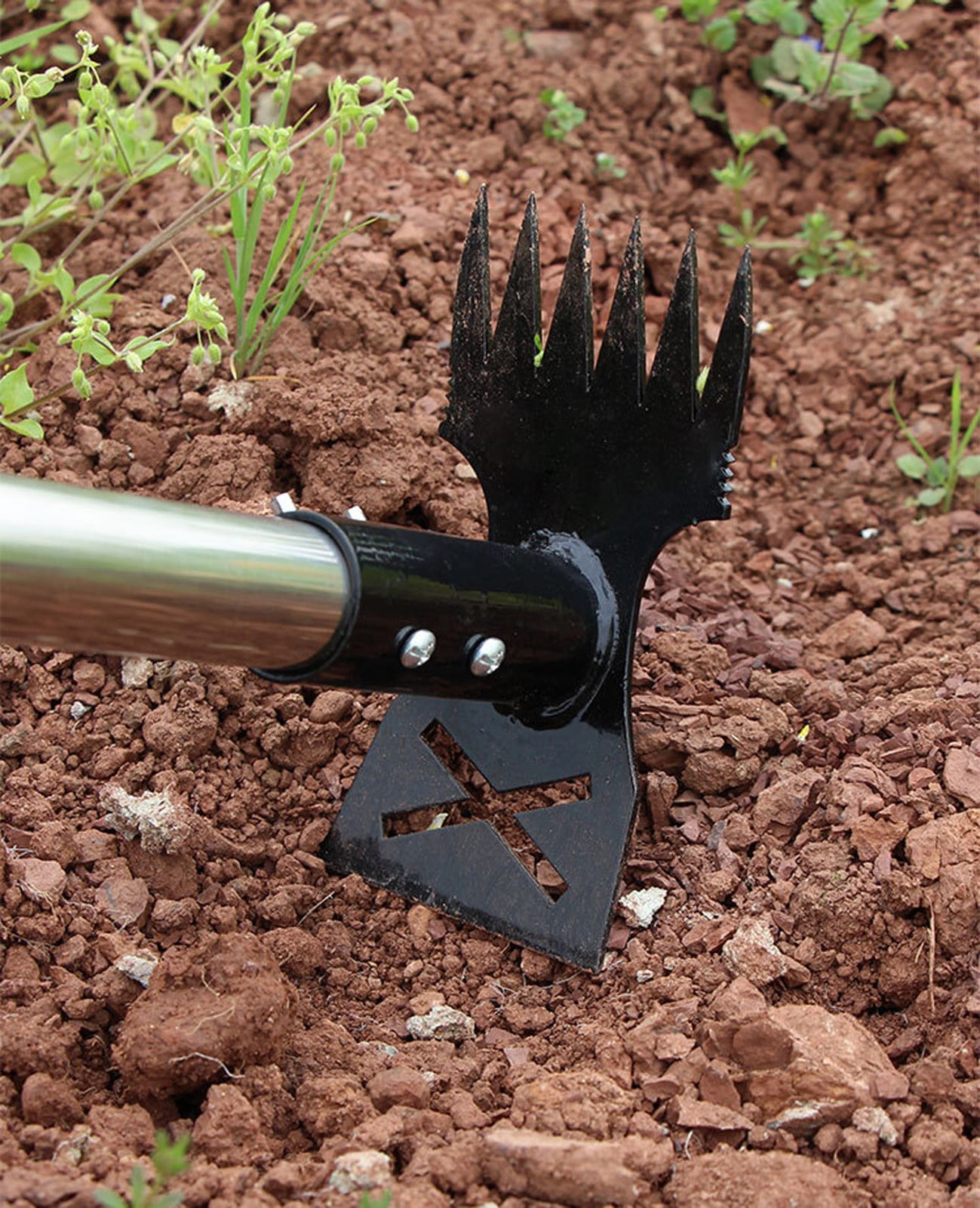 The Plow For Turning Over Ground,Weed Puller Tool with Long Handle ...