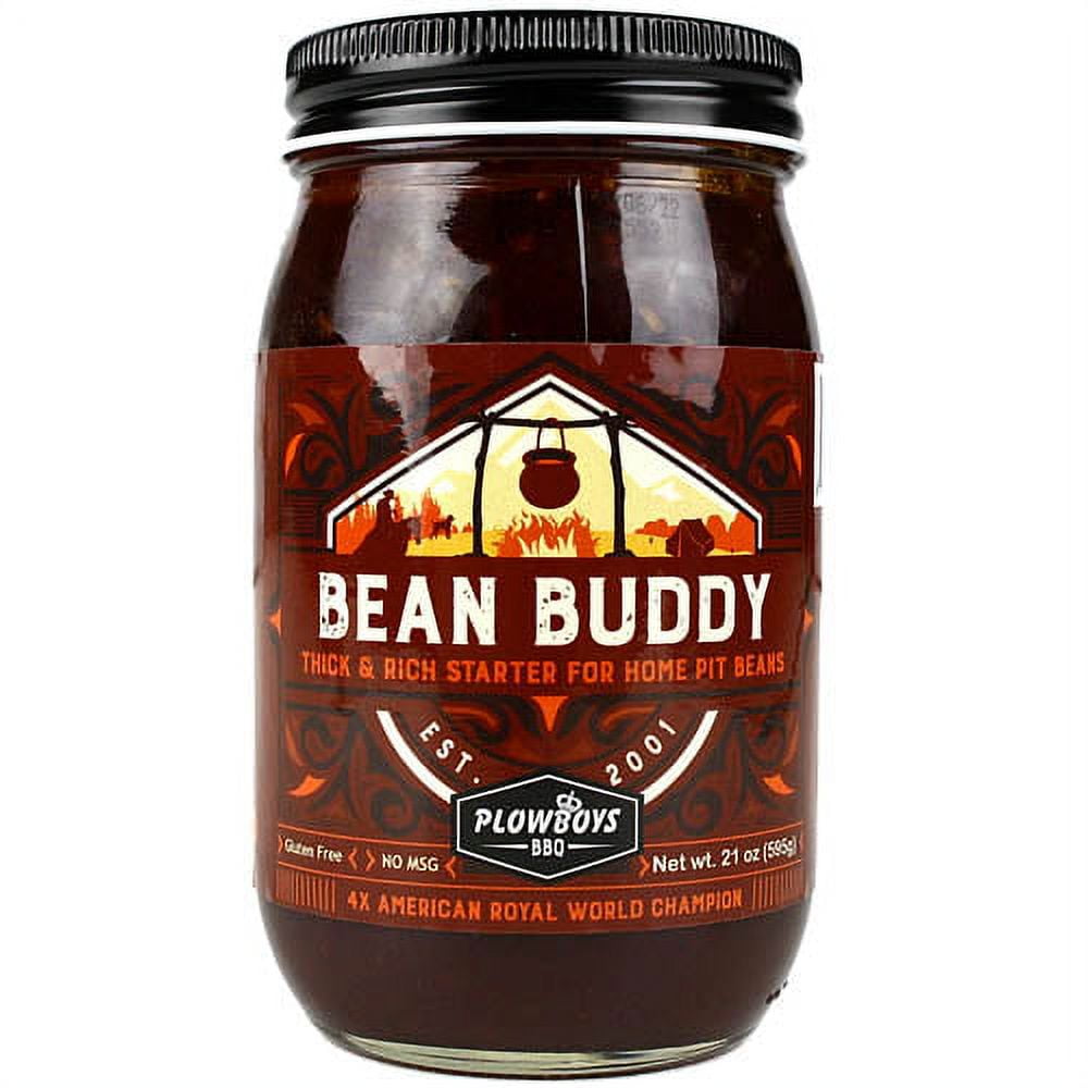 Plowboys BBQ Bean Buddy Thick & Rich Starter 16 oz Jar Gluten Free No ...