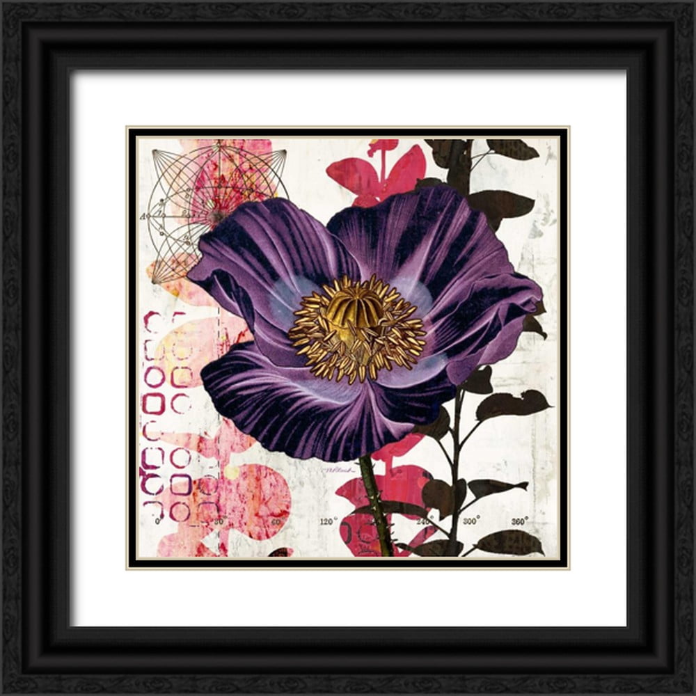 Pluch, Melissa 20x20 Black Ornate Wood Framed with Double Matting ...