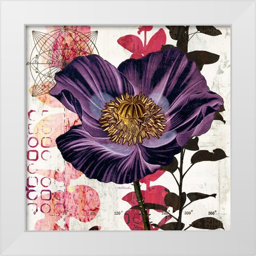 Pluch, Melissa 26x26 White Modern Wood Framed Museum Art Print Titled ...