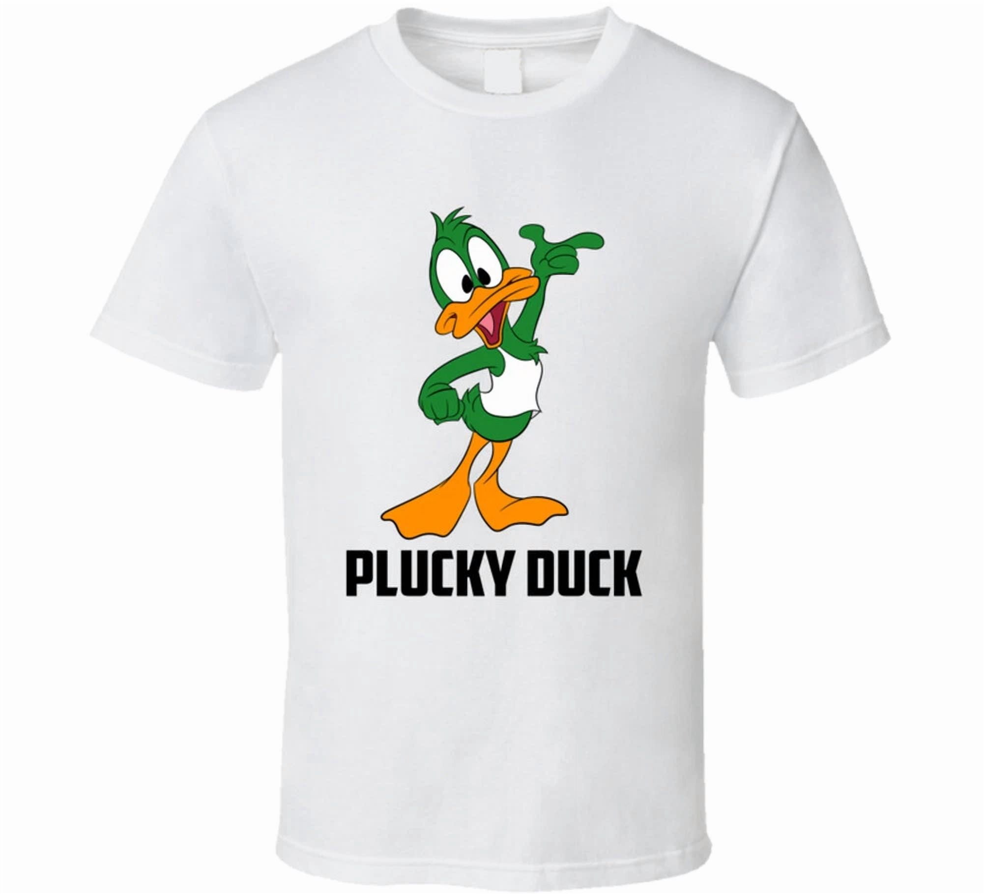 Plucky Duck Cartoon Character Fan T Shirt - Walmart.com