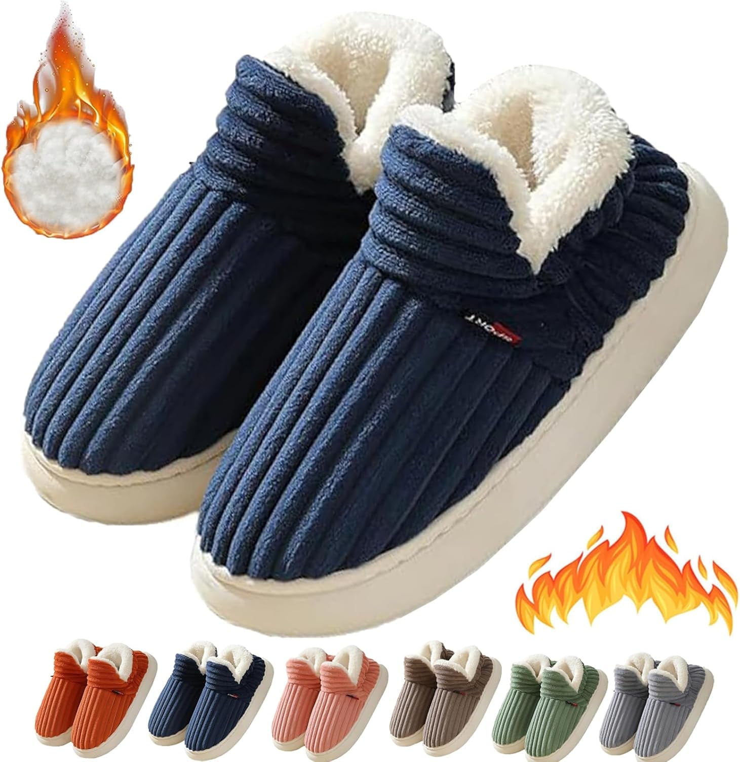 Cozy Stylish Slipper,Slipper Booties, Winter Fuzzy Warm Thick-Soled ...