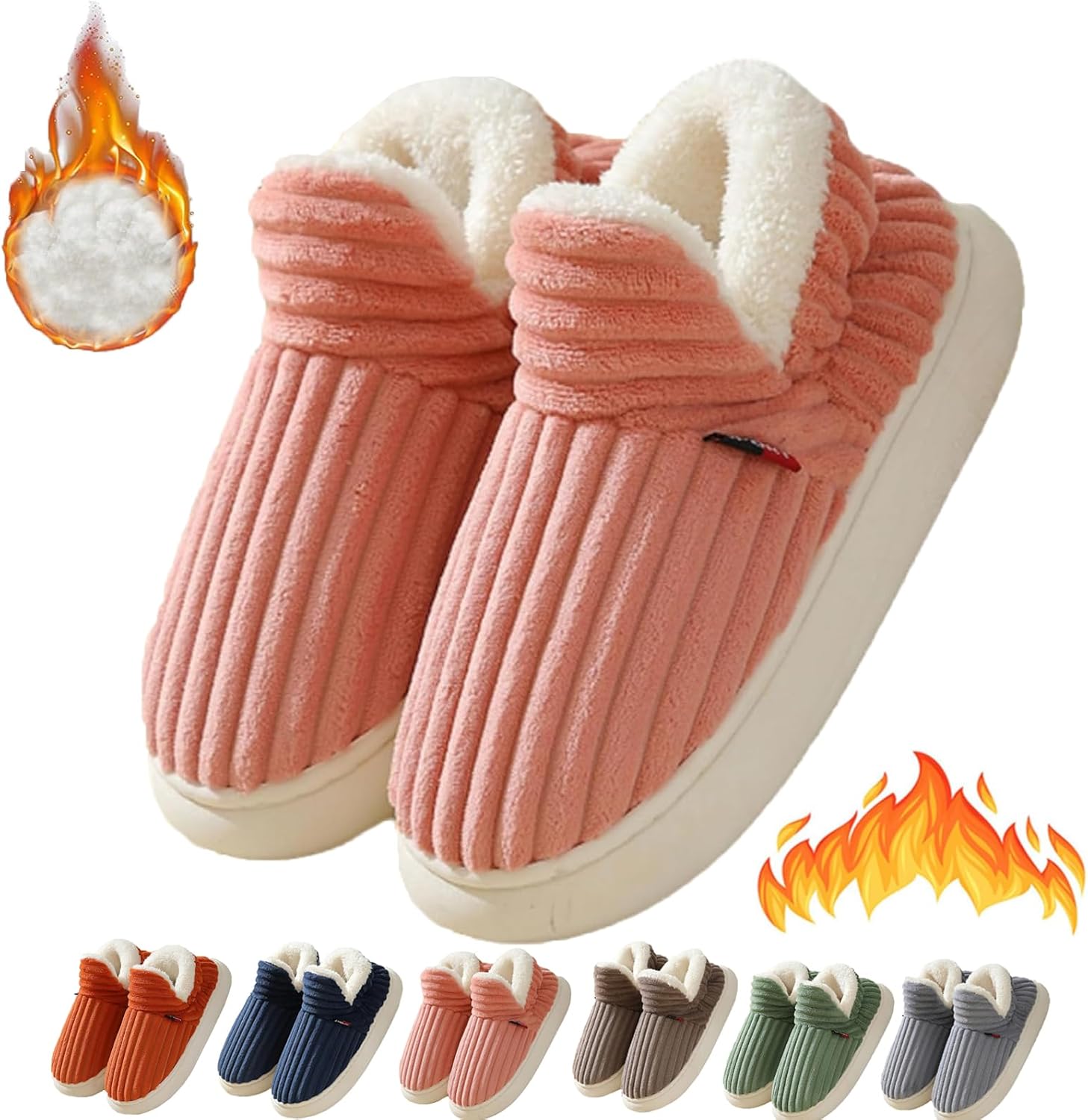 Pluffi Cozy Stylish Slipper, Pluffi Slipper Booties, Winter Fuzzy Warm ...