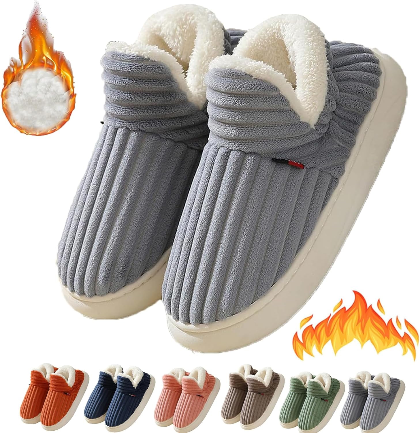 Pluffi Cozy Stylish Slipper, Pluffi Slipper Booties, Winter Fuzzy Warm ...