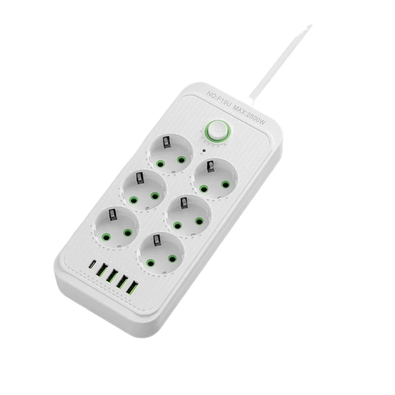 Plug AC Outlet Multitap Power Strip 2m Extension Cord Electrical Socket ...