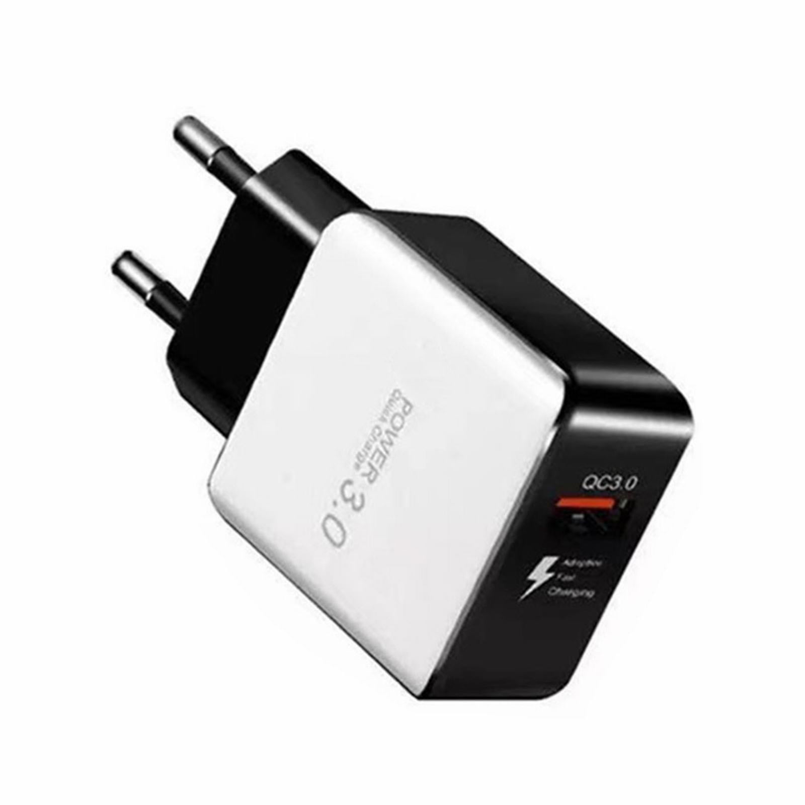 Plug Adapters 3A QC3.0 Smartphone Charger Wall Mount Portable Mobile ...