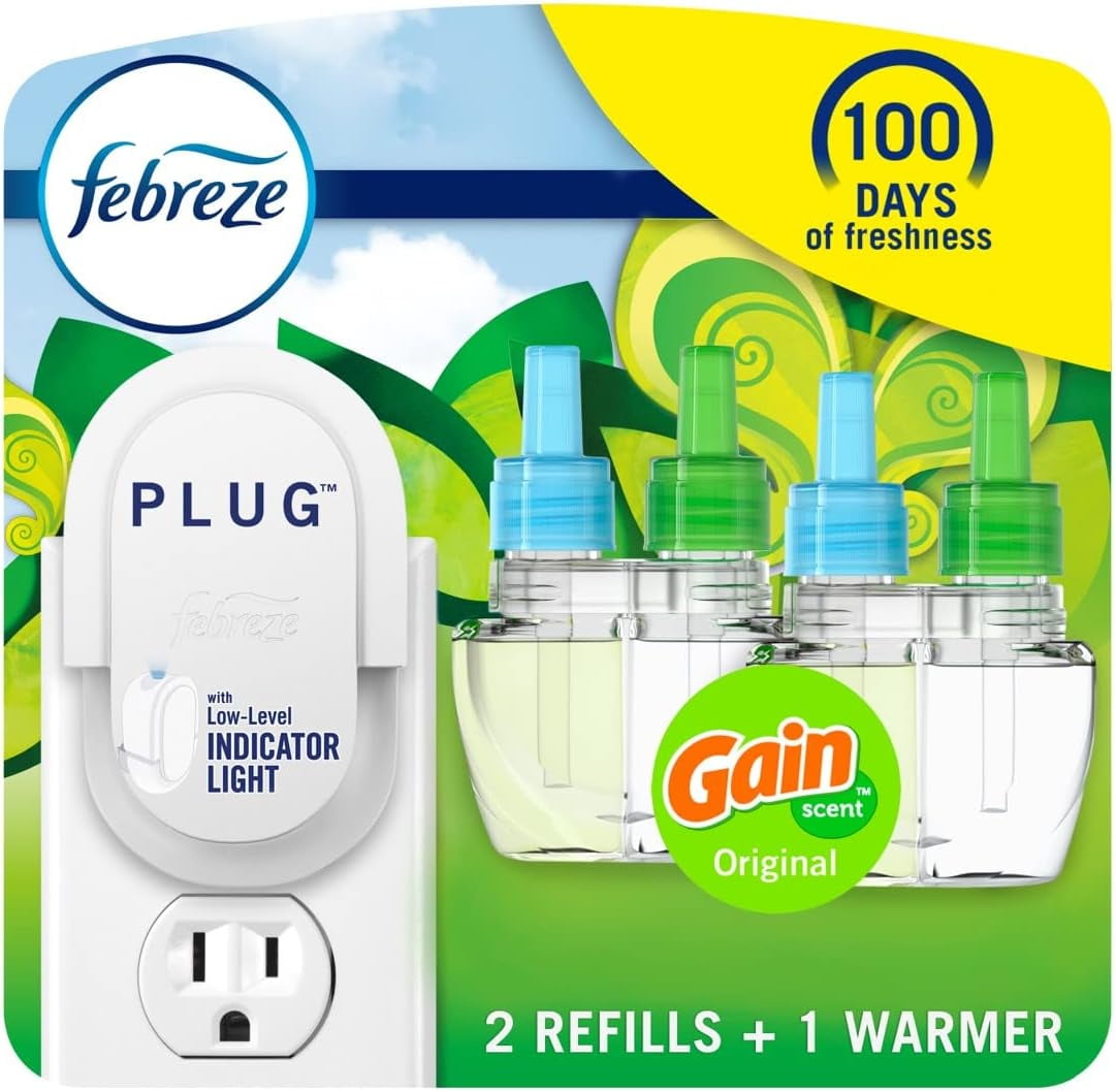 Plug In Air Freshener, Odor-Fighting Scented Oil Starter Kit, for Home ...