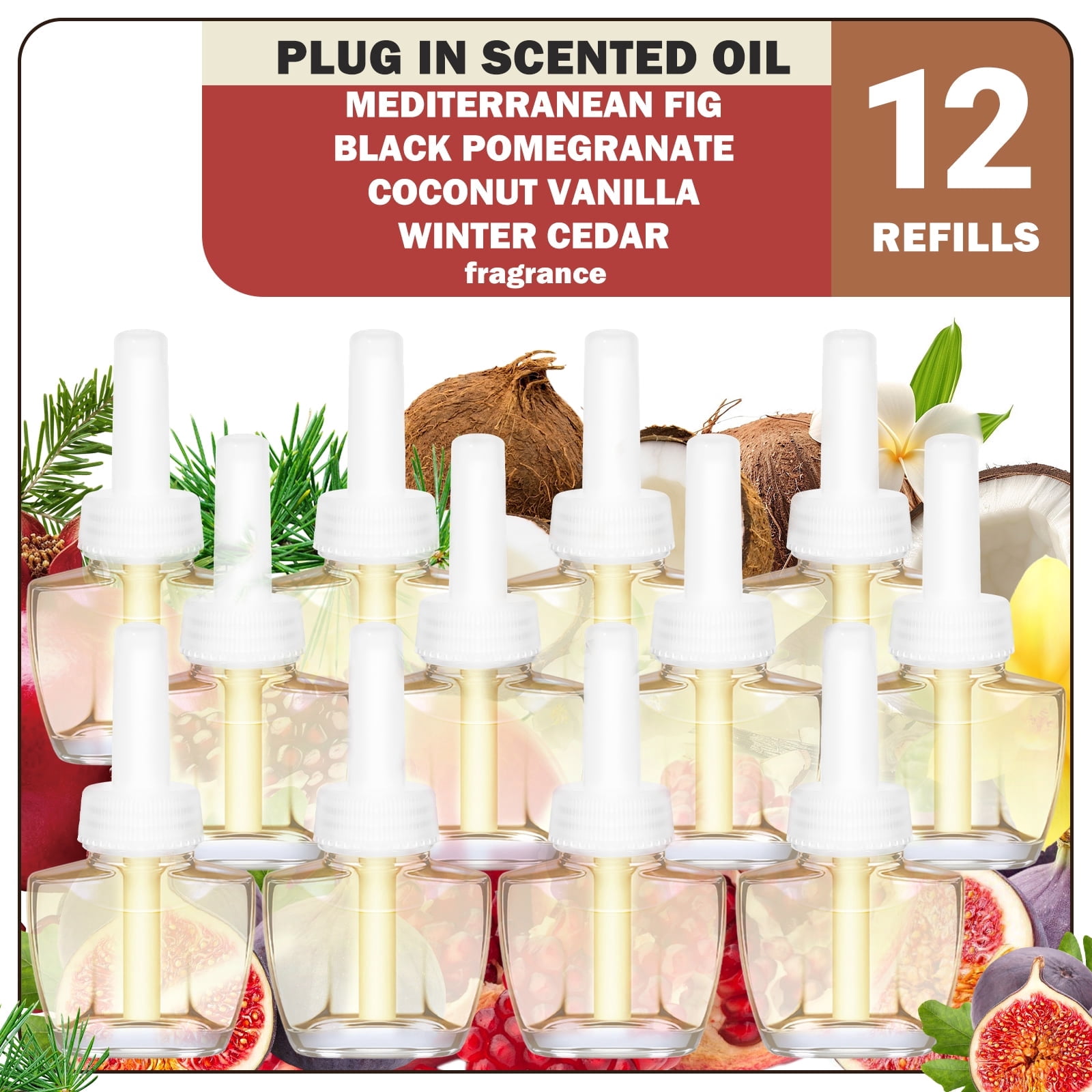 Plug In Refills Air Freshener, Fall Scented Essential Oils for Home and ...