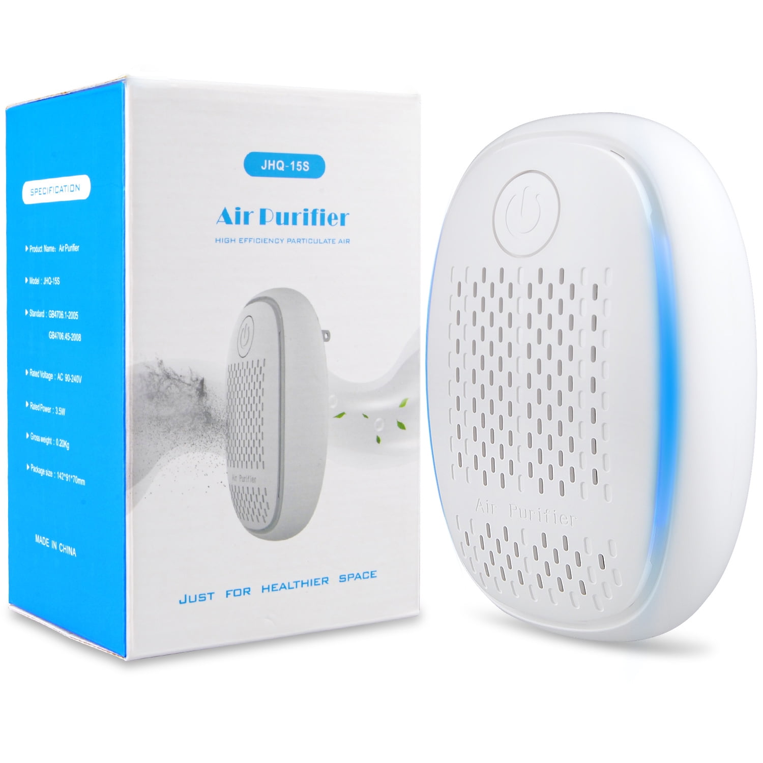Gonrair Plug in Air Purifier, Mini Air Ionizer for Allergies, Asthma ...
