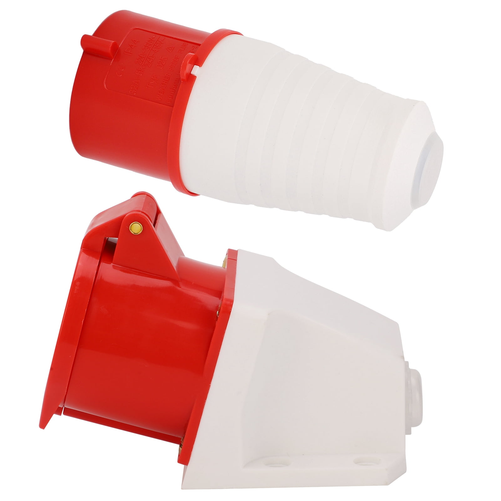 Plug Connector Set 32AMP 5Pin 3P+N+E Waterproof Industrial 3 Phases ...