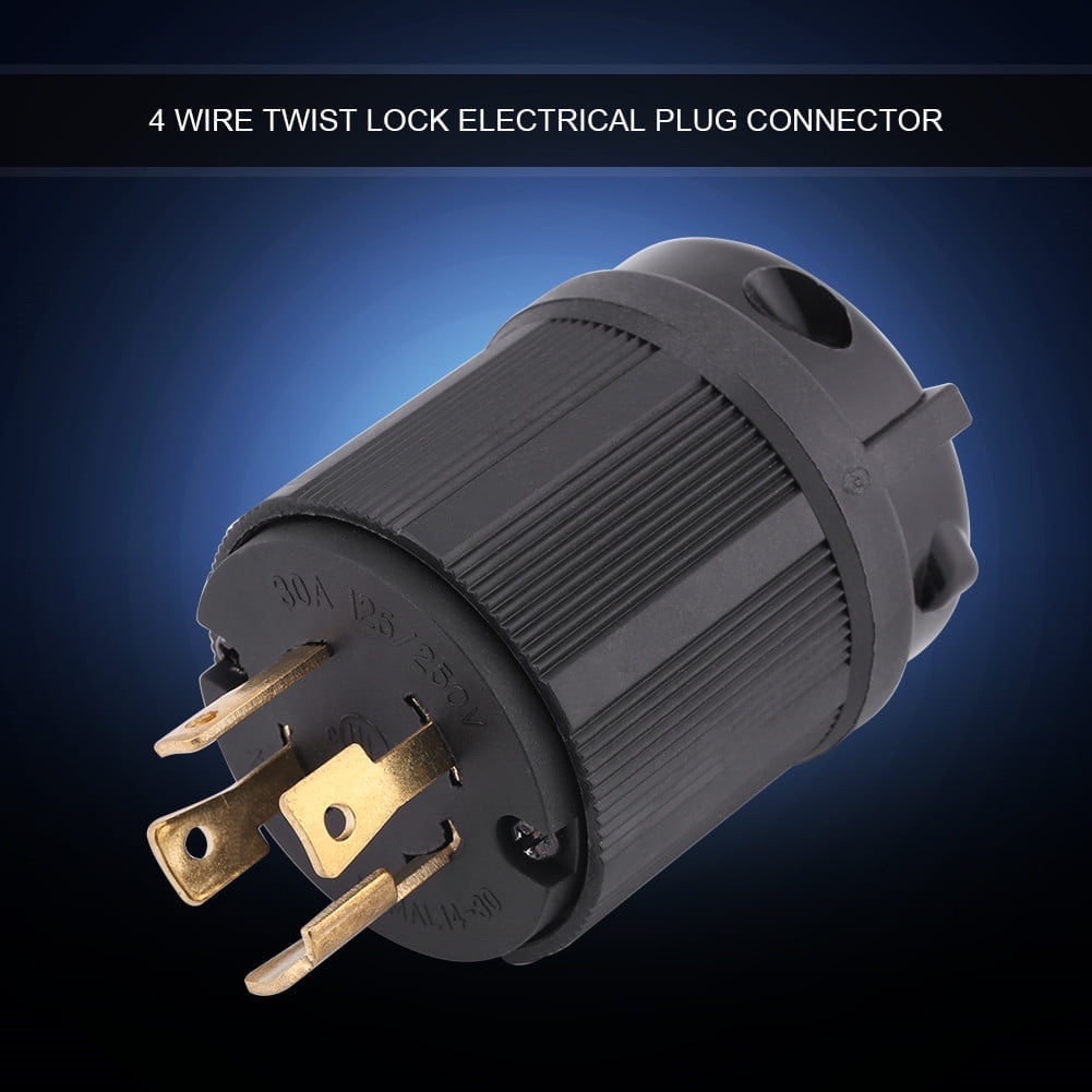 Plug Connector, Twist Lock Electrical Plug, NEMA L14-30P 30A 125V-250V ...