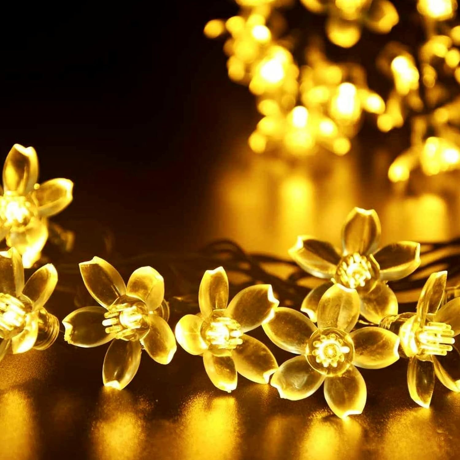 Plug in Decorative Fairy String Lights, 33ft 100 LED Cherry Blossom ...