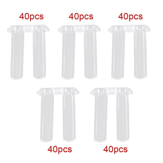 Plug in Eyeglass Nose Pads, Clear Plastic Compression Sleeves for ...