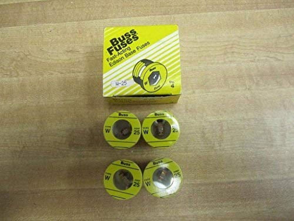 Plug Fuse W25 Buss (Pack Of 4) - Walmart.com